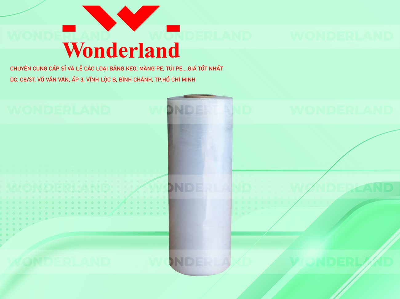 MÀNG PE TRẮNG 7.3KG LÕI 500G